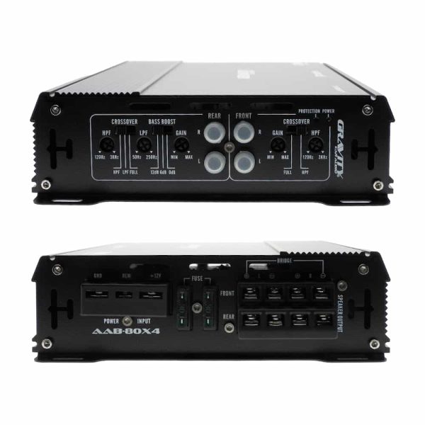 AMPLIFICADOR AB 4 Canales 80X4 - 2800WMAX - ACGVT-AAB-80X4 - Gravity ...